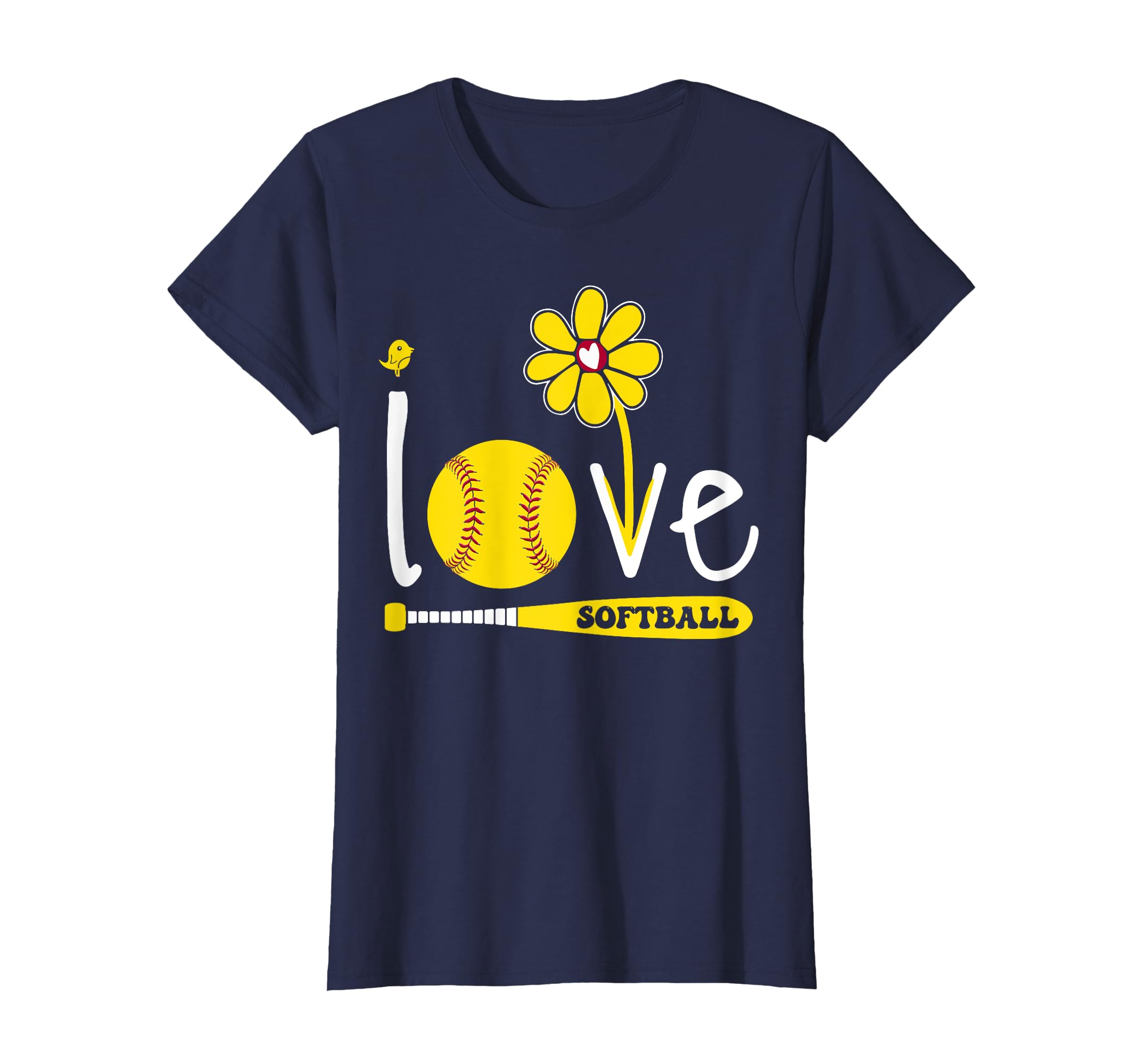 Amazon.com: Women Softball-Shirt Girls I Love Softball Teen Girl T ...