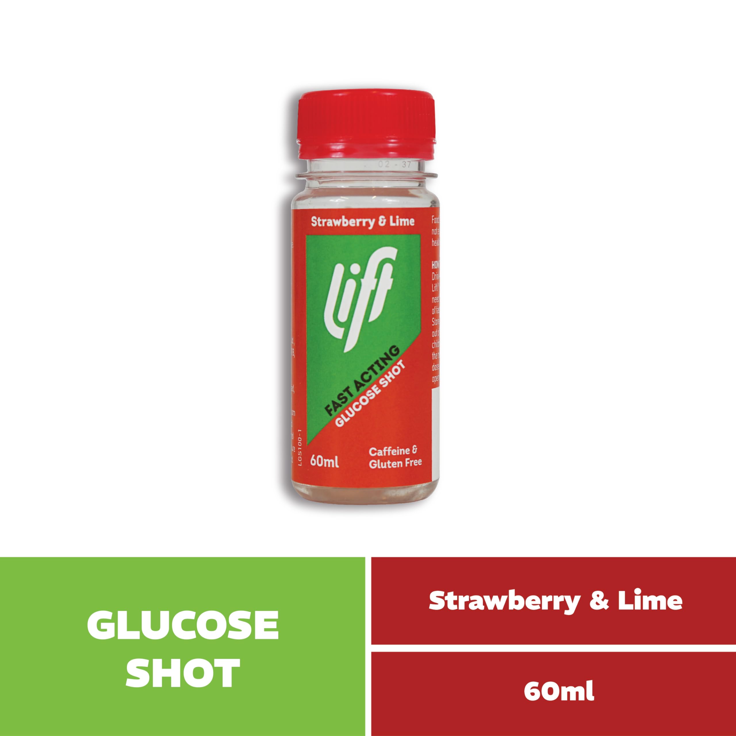 Lift | Fast-Acting Glucose Energy Juice Shots | Strawberry & Lime | 12 ...