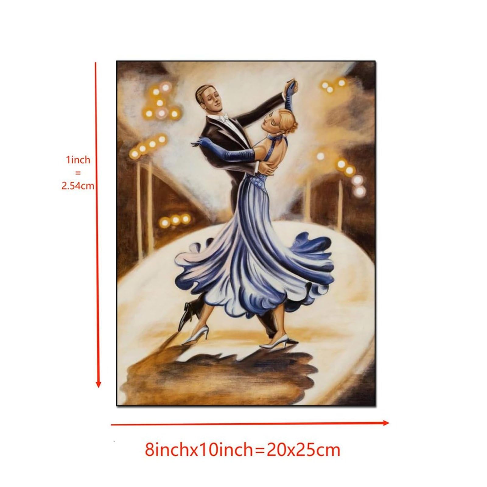 Couple Ballroom Dancing Painting
