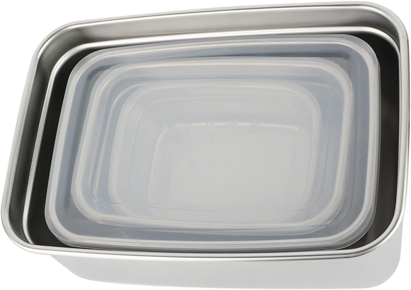 Psytfei Contenedores de almacenamiento de alimentos con tapas, 4 ...