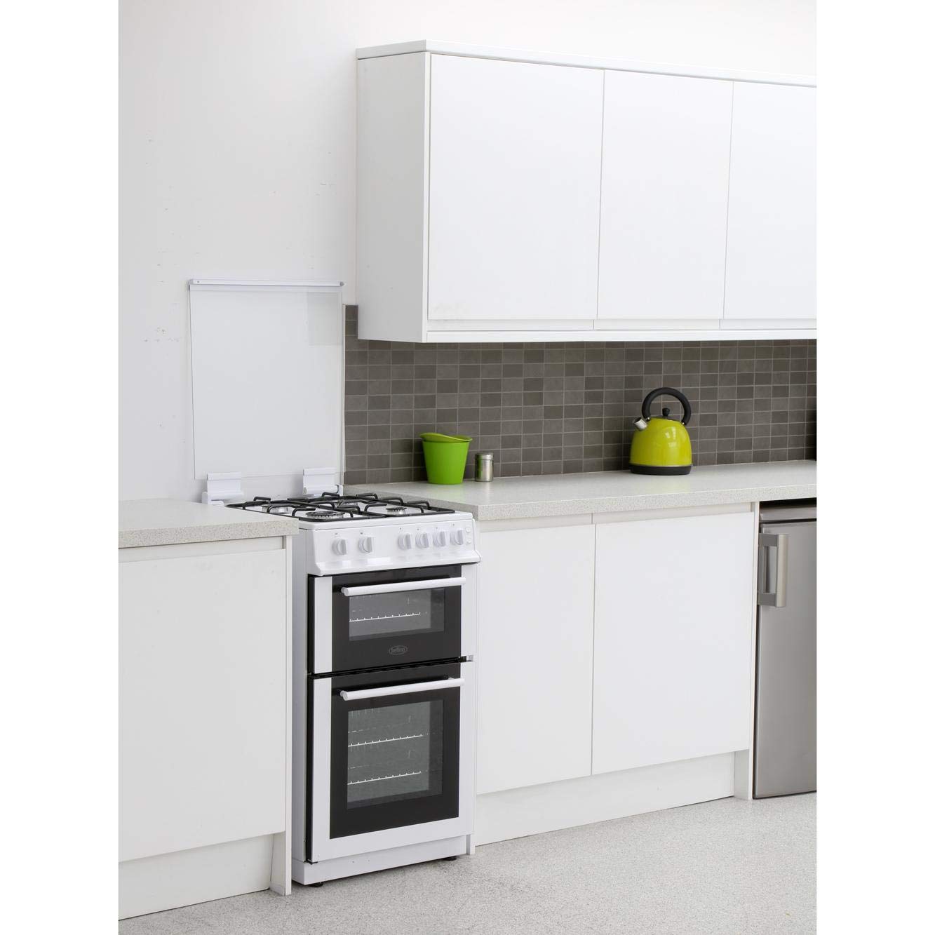 Buy Belling FS50GTCLW 500mm Twin Cavity Gas Cooker 4 x Burner Gas Hob ...