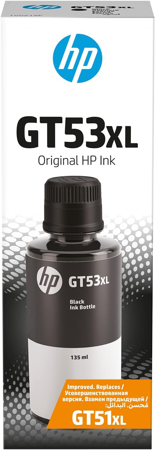 HP GT53 90ml Black Original Ink Bottle : Amazon.in: Computers & Accessories