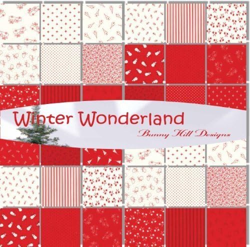 Amazon.com: Moda Winter Wonderland Charm Pack, Set of 42 5-inch (12.7cm ...
