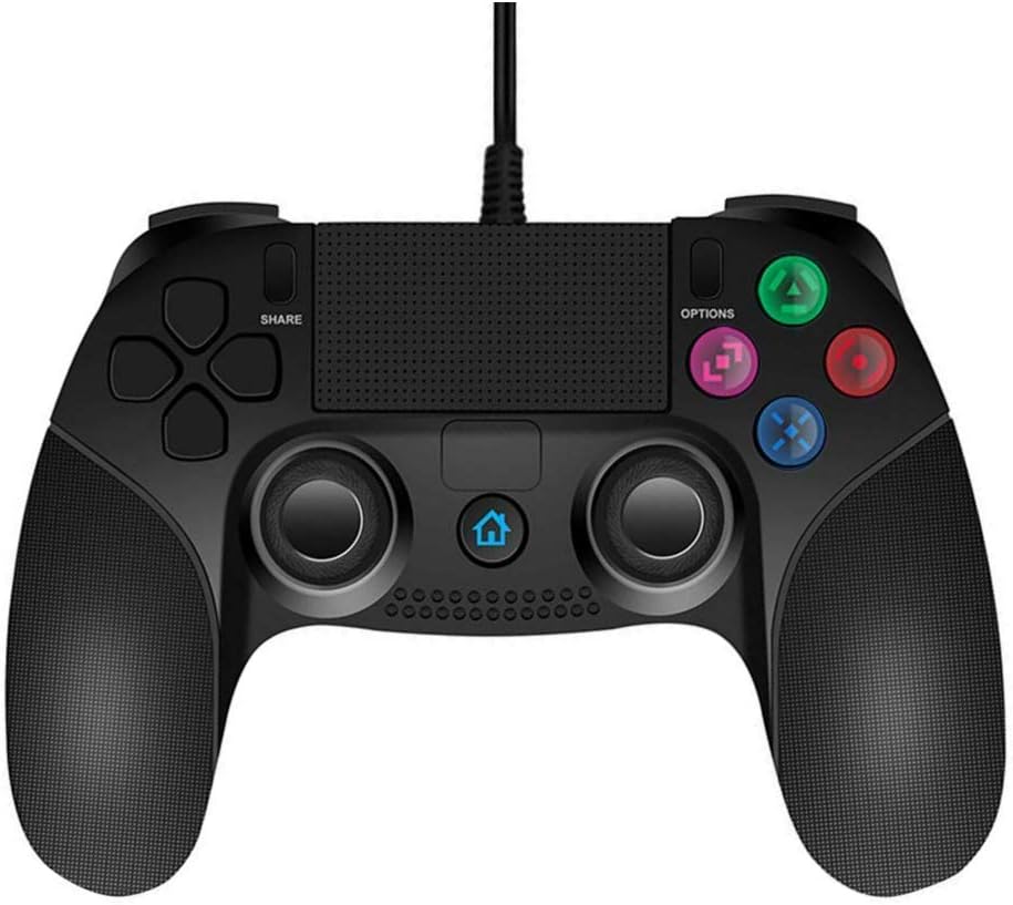 Amazon.com: JAMSWALL PS4 Wired Controller,Dual Vibration USB Wired PS4 Gamepad Joystick for ...