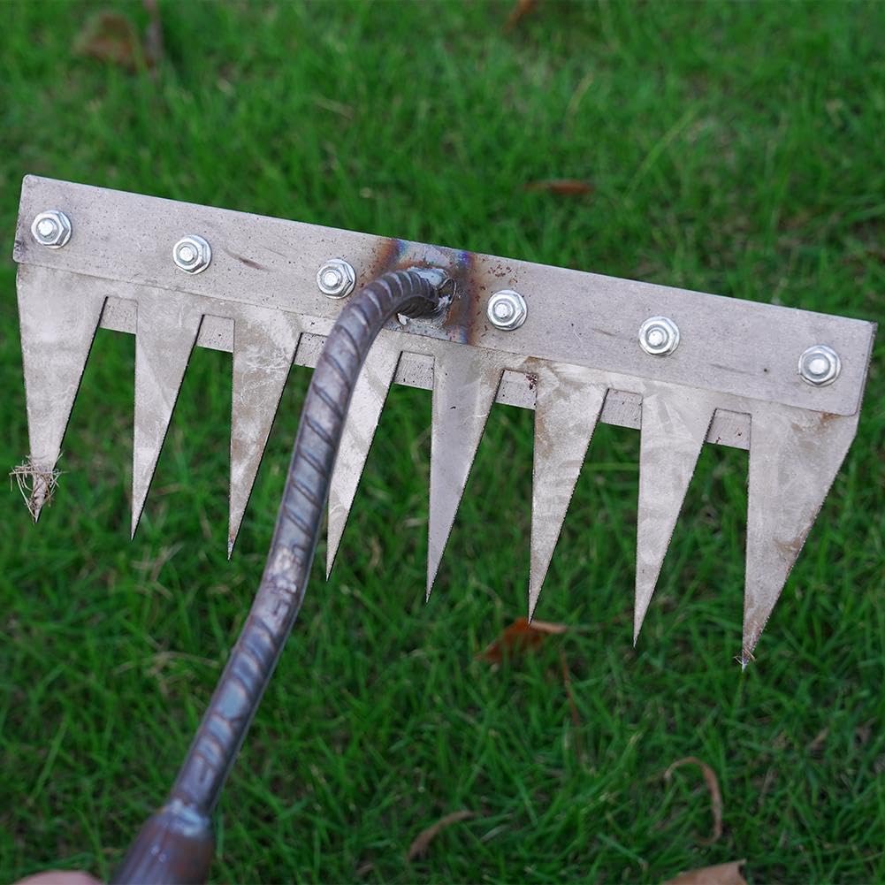 Back To The Roots 5/6/7/8 Teeth Carbon Steel Garden Hand Rake Farm Tool ...