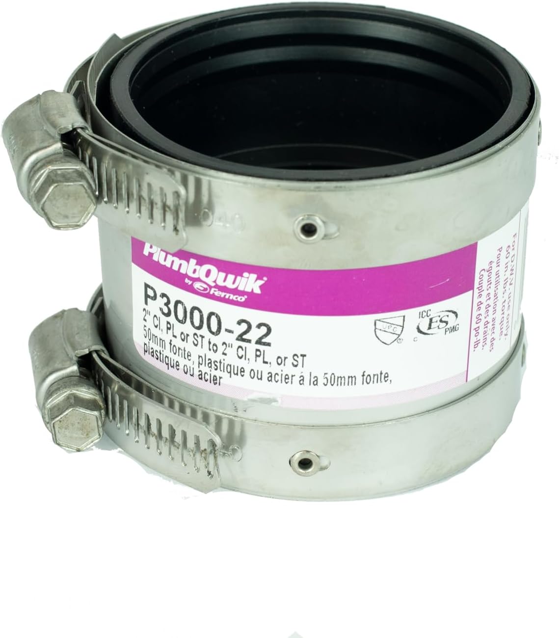 Amazon.com: Fernco Proflex P3000-22 Shielded Pipe Coupling for Cast ...