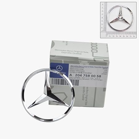 Amazon.com: Mercedes-Benz Trunk Lid Star Emblem Badge Genuine Original ...