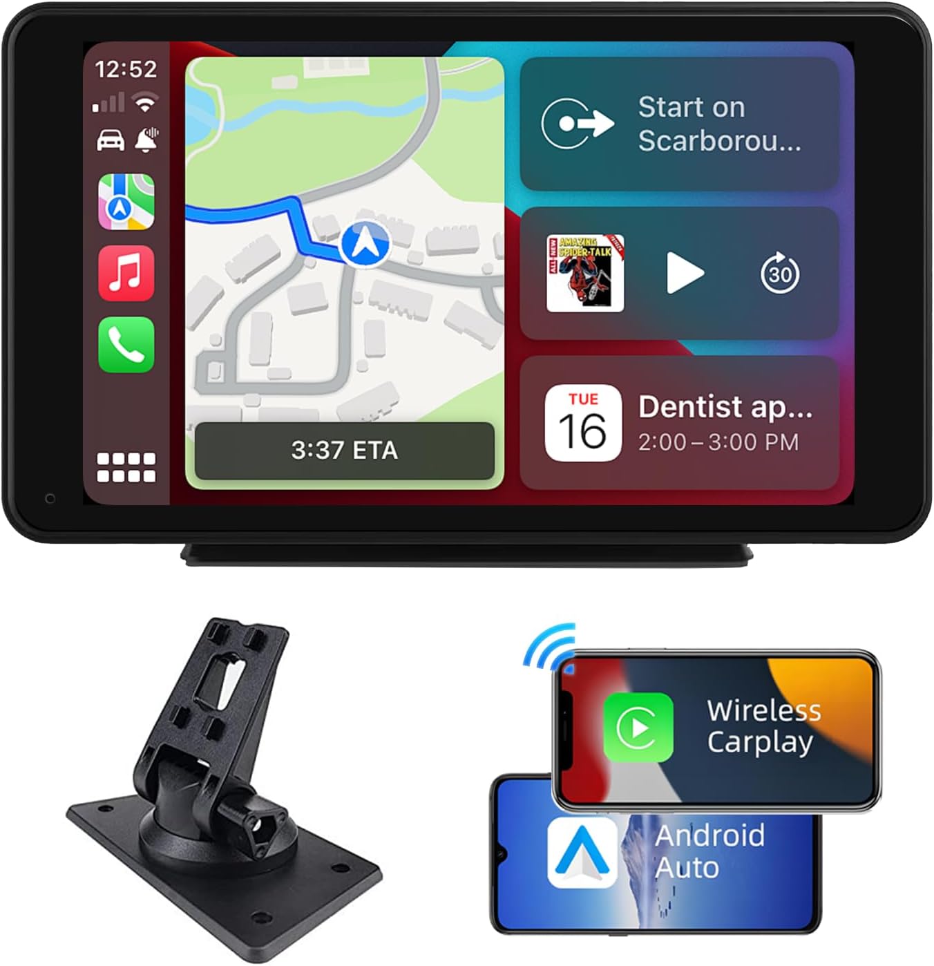 Amazon.com: plimpton 2024 Portable Apple Carplay/Android Auto Screen ...