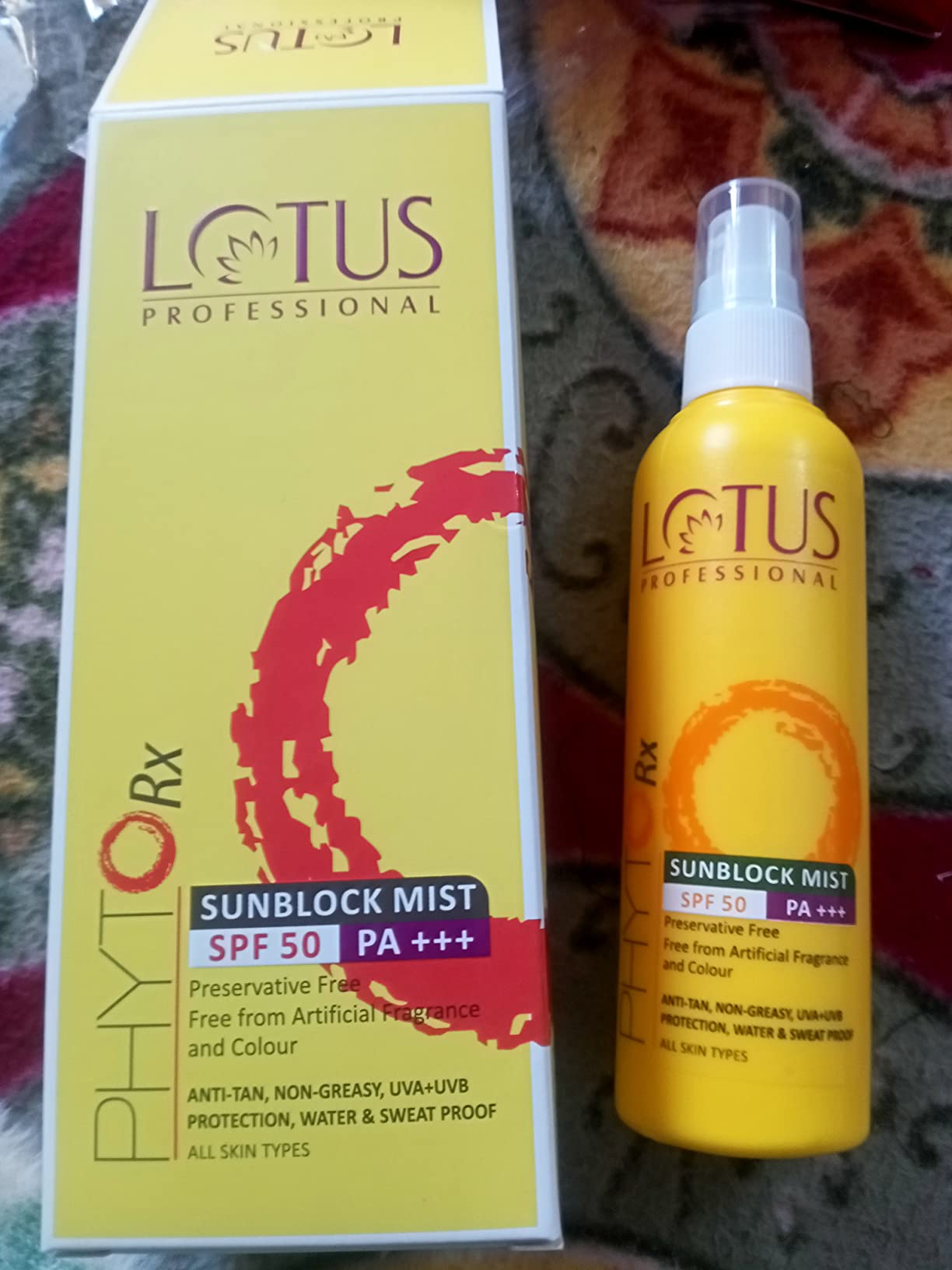 Lotus Professional PhytoRx Anti - Tan Sunscreen Sunblock Mist | SPF 50 ...
