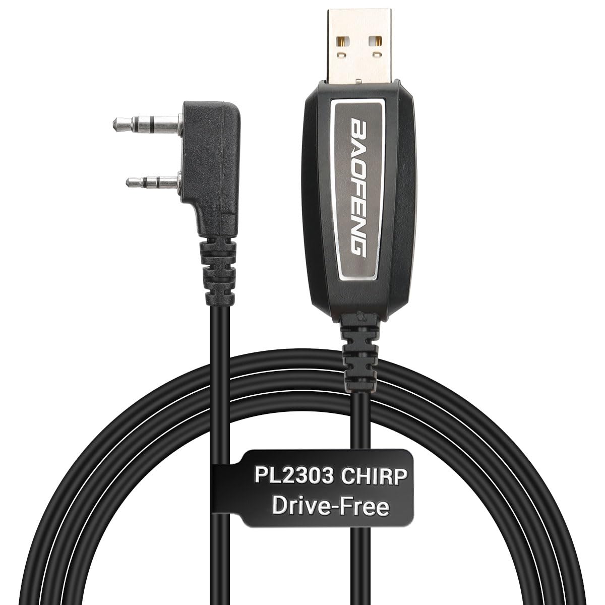 Amazon.com: BAOFENG Programming Cable PL2303 Chip, Compatible UV-5R ...