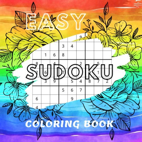 Easy Sudoku Coloring Book: 60 Logic Puzzles on Coloring Pages for ...