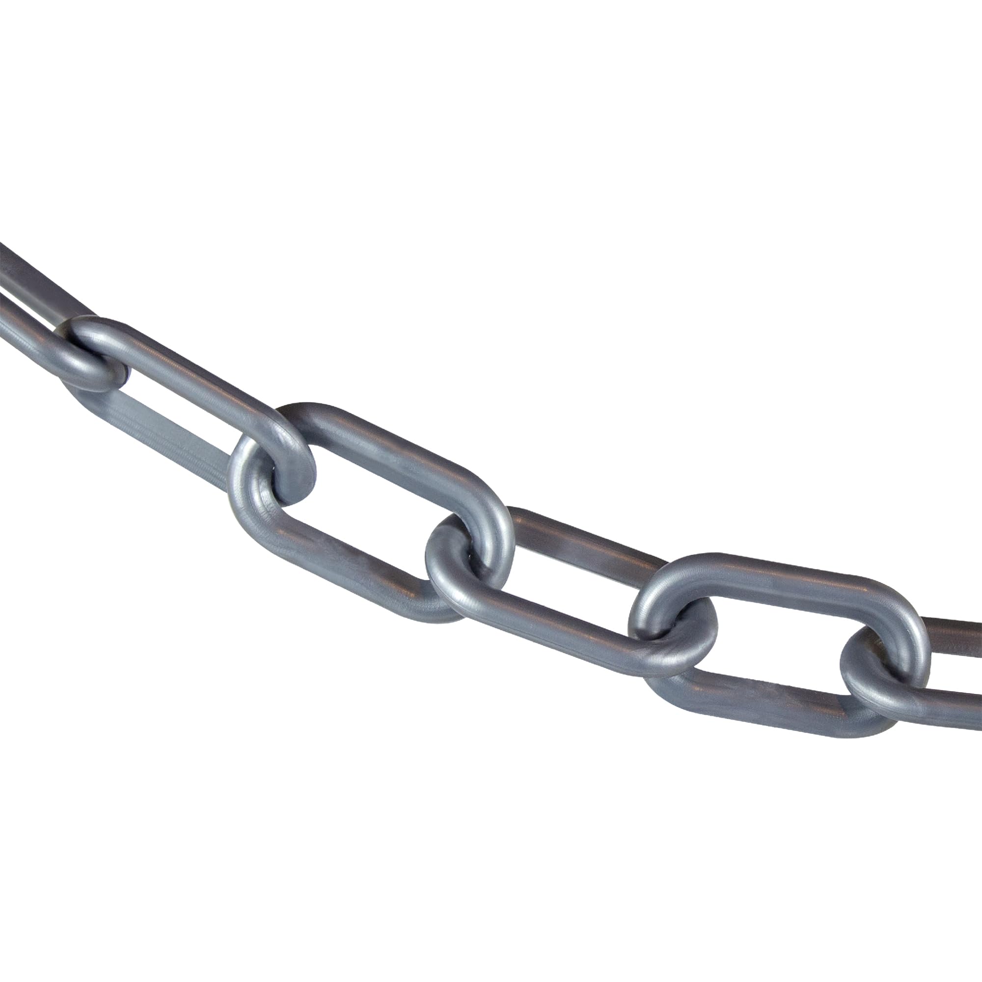 Snapklik.com : Mr. Chain Plastic Barrier Chain, Silver, 2-Inch Link ...