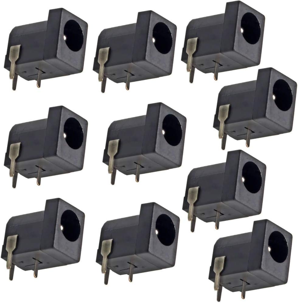 Amazon.com: DIKAVS Breadboard-Friendly 2.1mm PCB Mounting Female DC ...