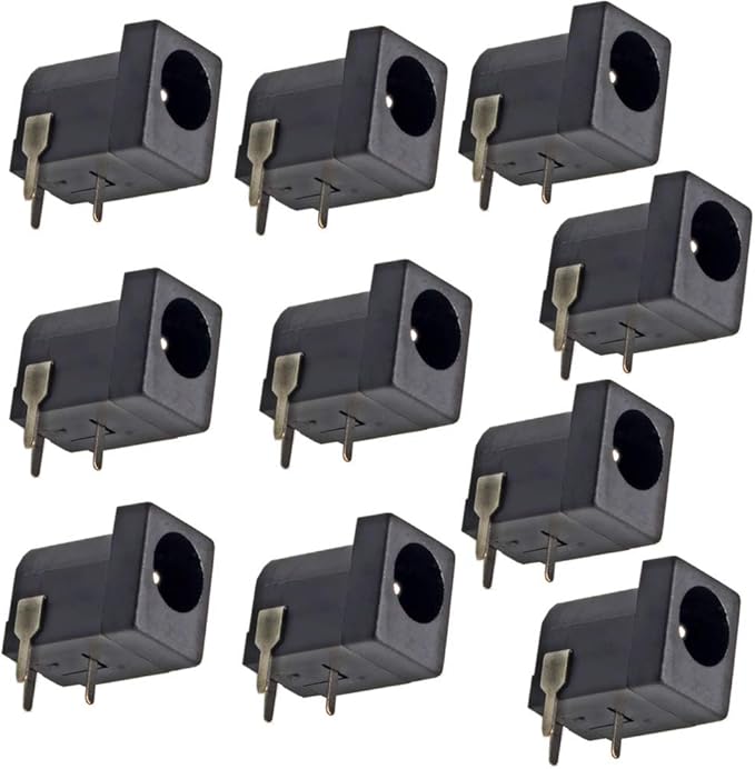 Amazon.com: DIKAVS Breadboard-Friendly 2.1mm PCB Mounting Female DC ...