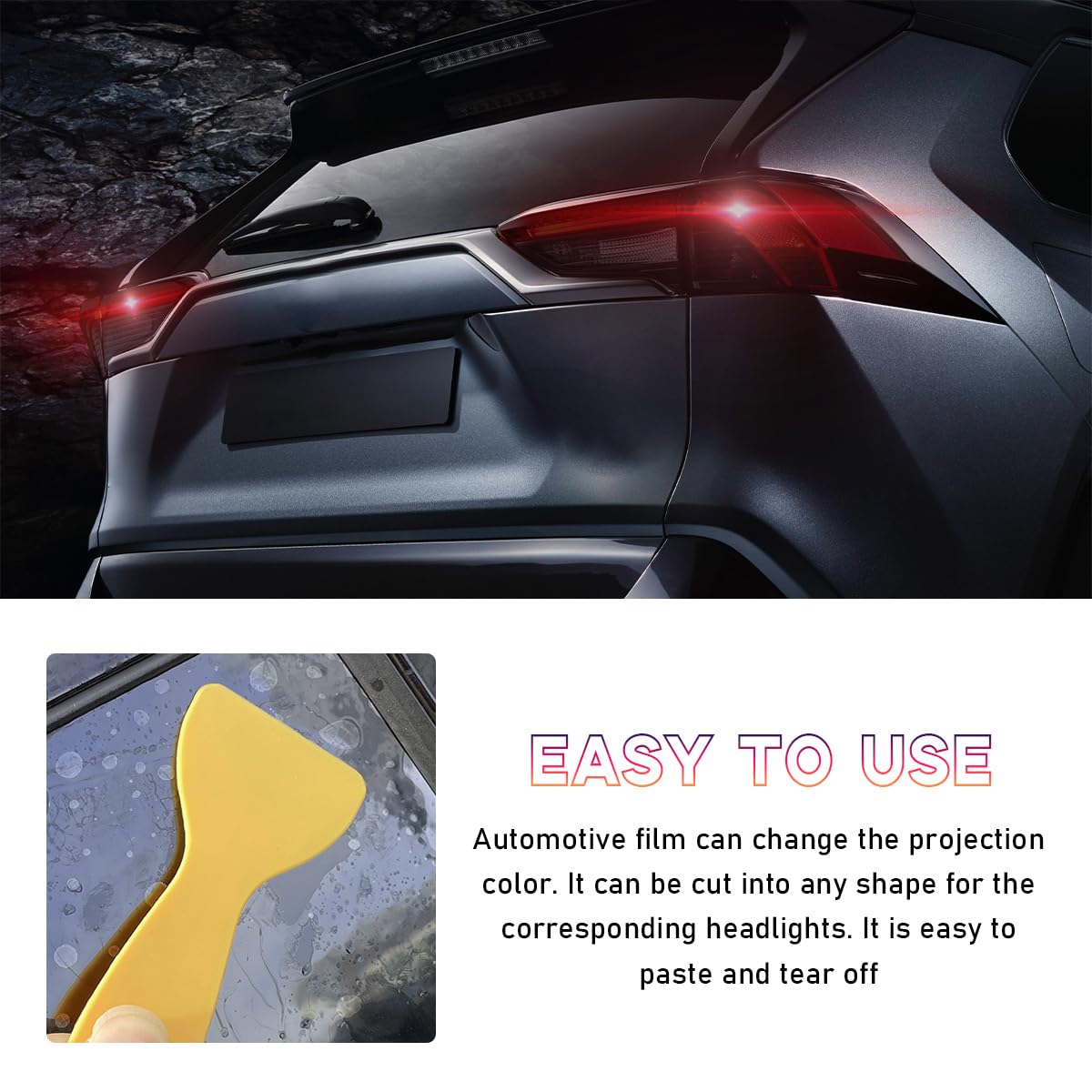 Snapklik.com : Sylvil Car Headlight Vinyl Film Sticker Sheet Roll, 12 ...