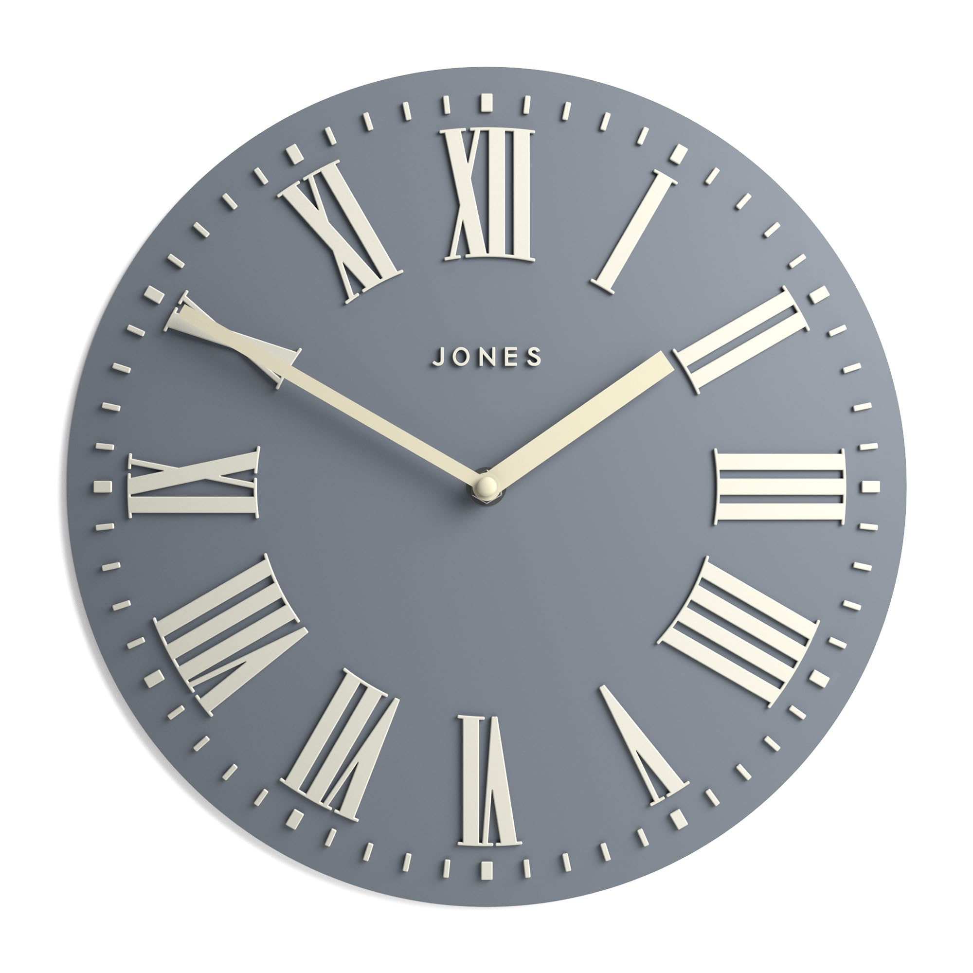JONES CLOCKS Traditional 12″ Premium Indoor Convex Wall Clock, The ...