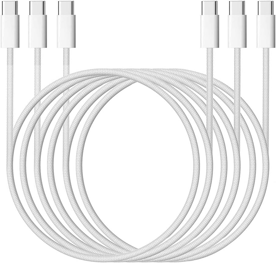 3 Pack for IPhone 16 15 Series Charger Cable, 60W USB C to USB C Fast ...