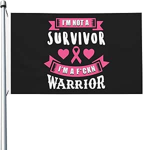 Amazon.com : Survivor Breast Cancer 3x5 Ft Flag Outdoor Flag Home Flag ...