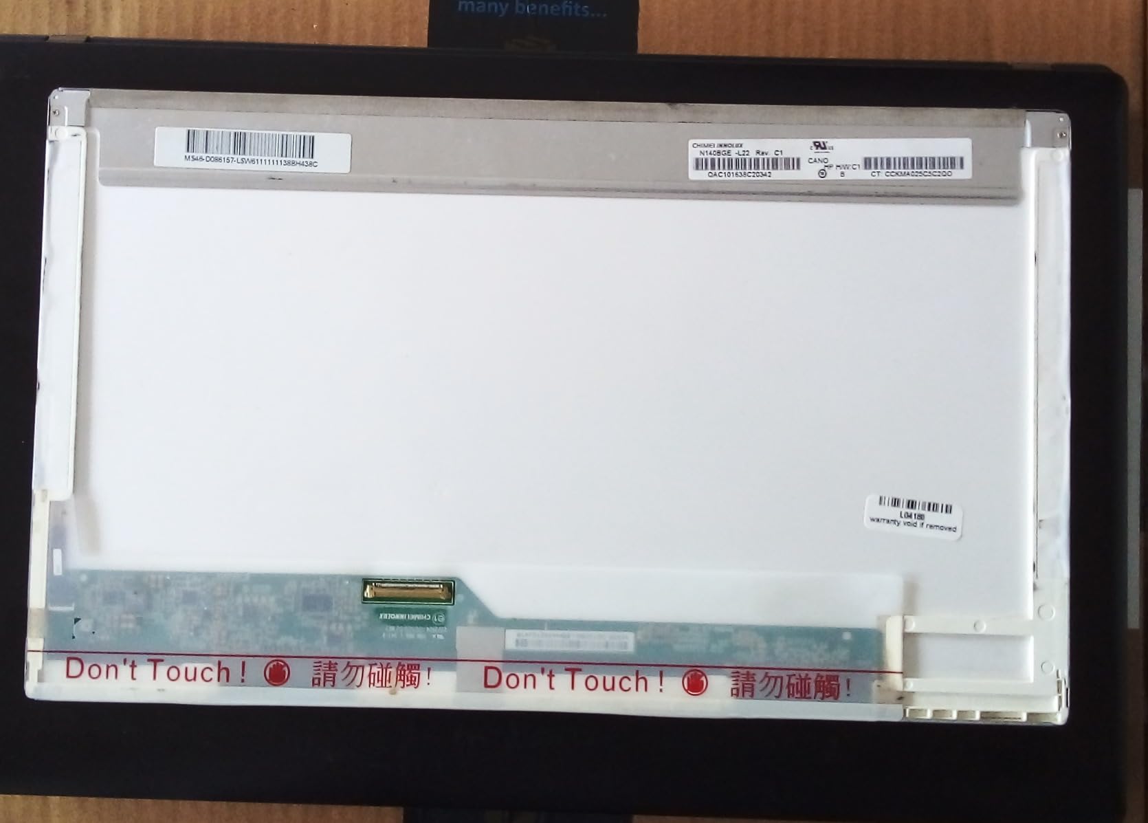 Lap Gadgets Laptop Screen for Lenovo Ideapad G580 15.6 LED Glossy 40 ...