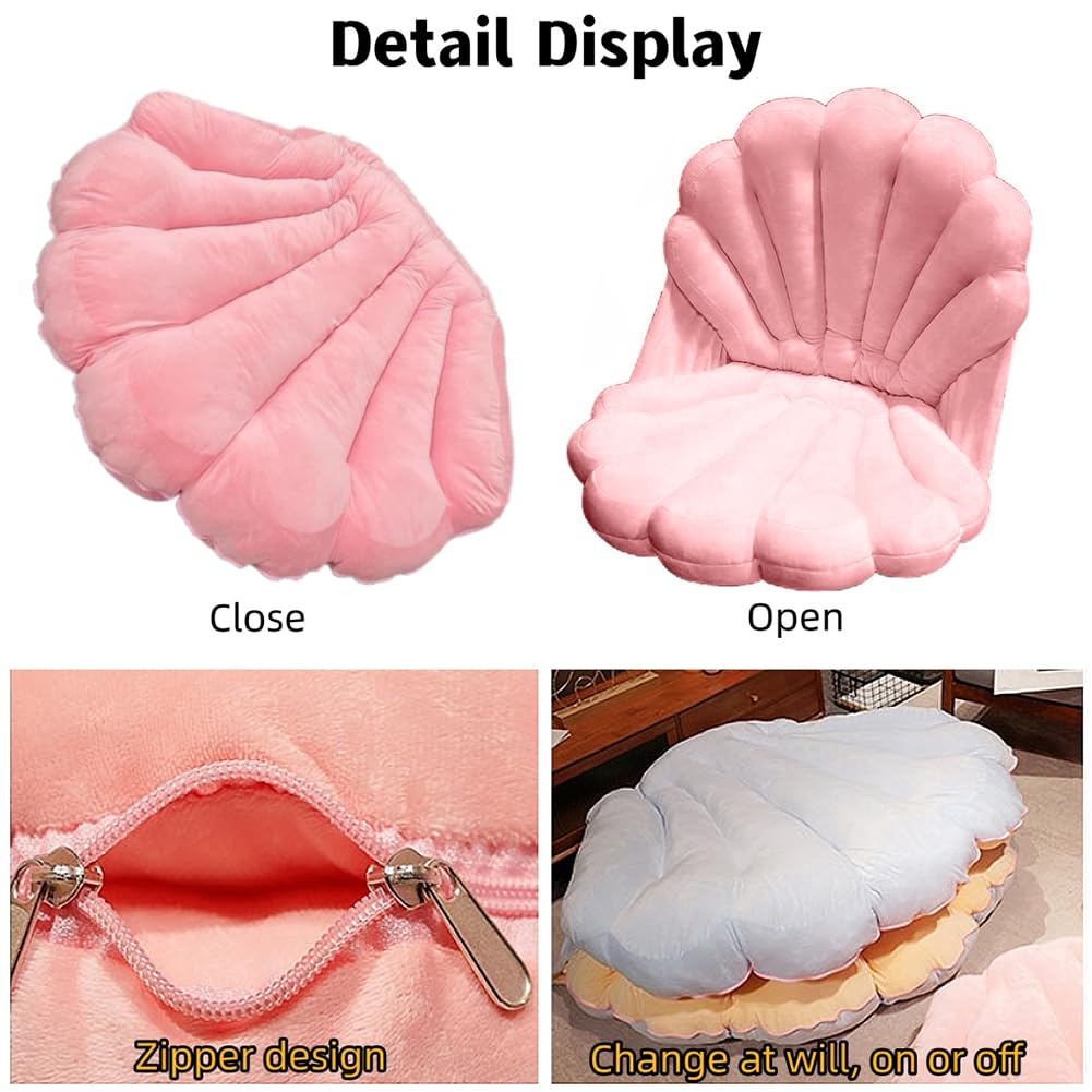 TEXFIELD Wearable Princess Seashell Plush Pillow, Funny Giant Clam ...