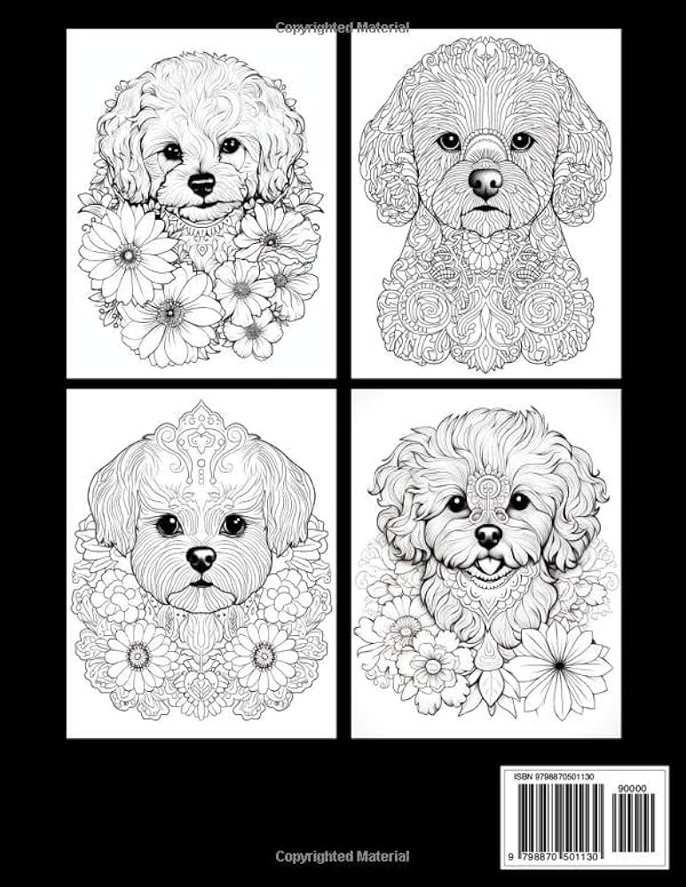 bichon coloring pages