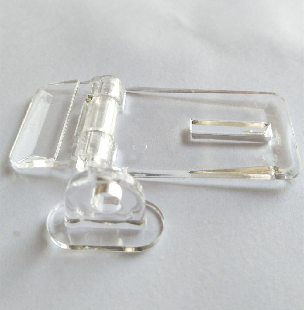 Amazon.com: 6PCS Crystal Clear Acrylic Lock Hasp Buckle Transparent ...