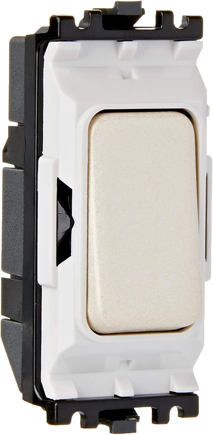 MK Aspect/Edge Grid K4910LIVW 20A Double Pole 1-Way Push to Make Switch ...