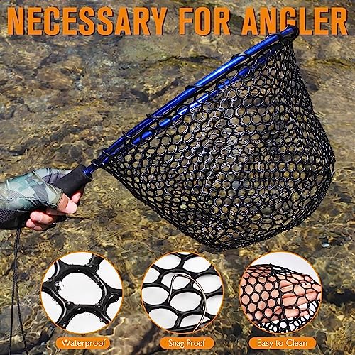 Snapklik.com : Rubber Fishing Net Replacement Netting Without Handle ...