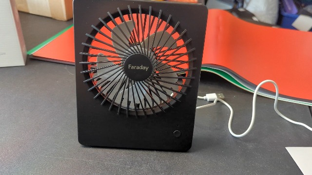 Watch Faraday Small Table Fans Rechargeable Portable 180Tilt on Amazon Live