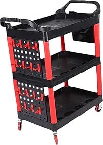 Amazon.com: IEUDNS 3 Tier Auto Detailing Cart Car Rolling Trolley with ...