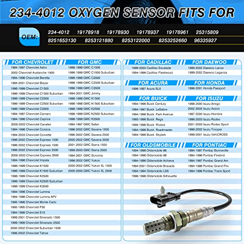 Snapklik.com : ACAUTO 234-4012 Oxygen Sensor Upstream Downstream O2 ...