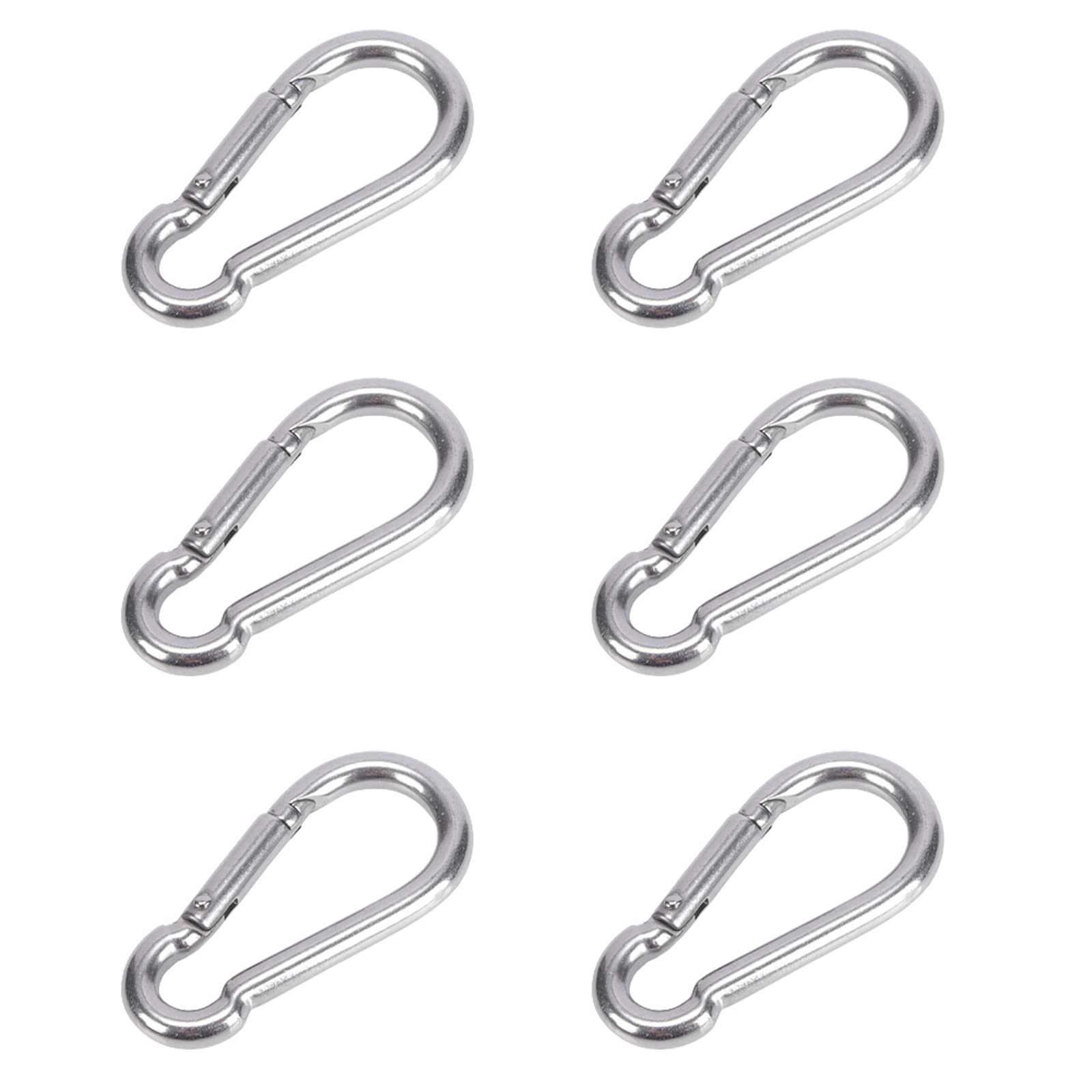 6 Pcs Carabiner Clip M4 Carabiner Hook Small Carabiner Spring Clips ...
