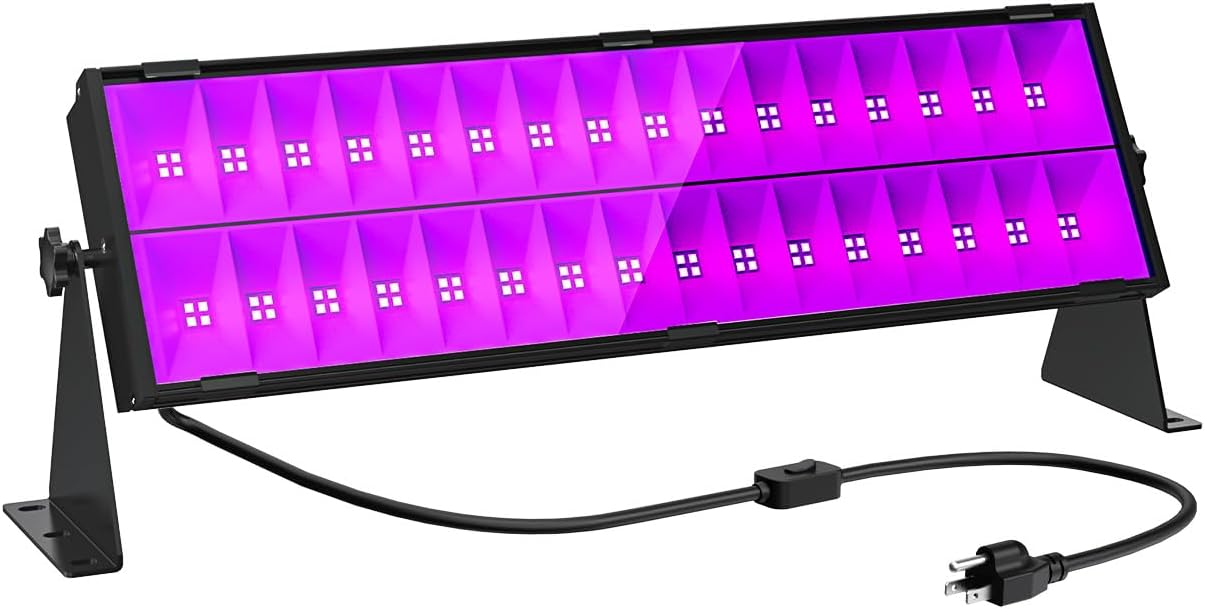 Barra de luz negra de 150 W, luz negra LED UV IP65, impermeable, luz ...