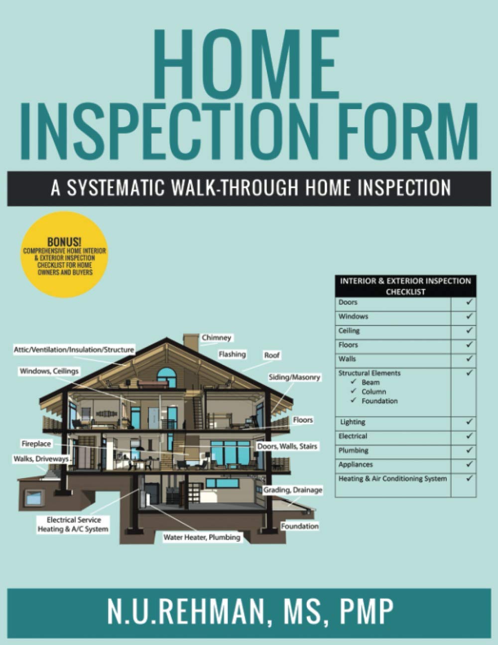 Home Inspection Form: A Systematic Walk-Through Home Inspection: REHMAN ...