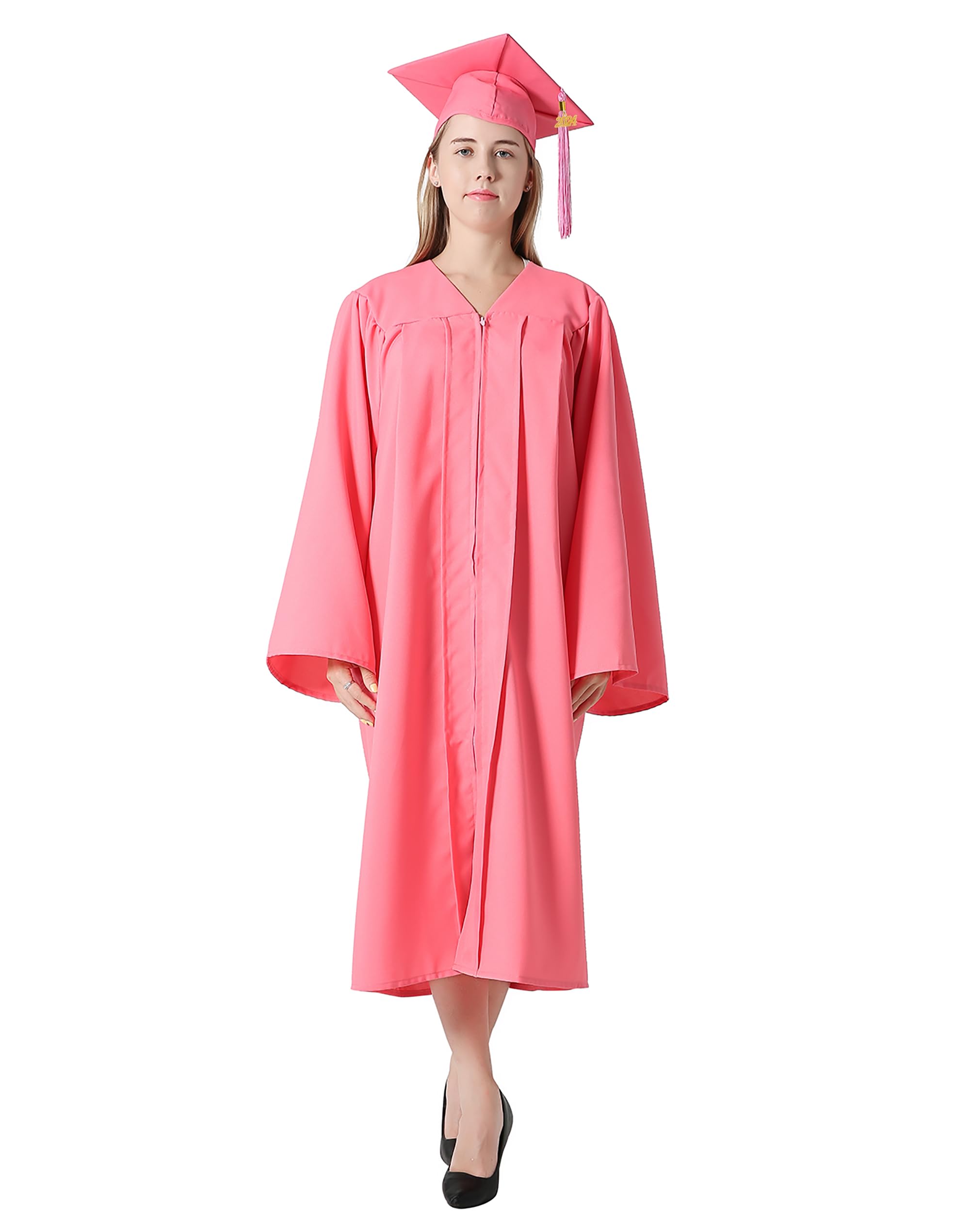 Snapklik.com : GraduationMall Matte Graduation Gown Cap Tassel Set 2024 ...