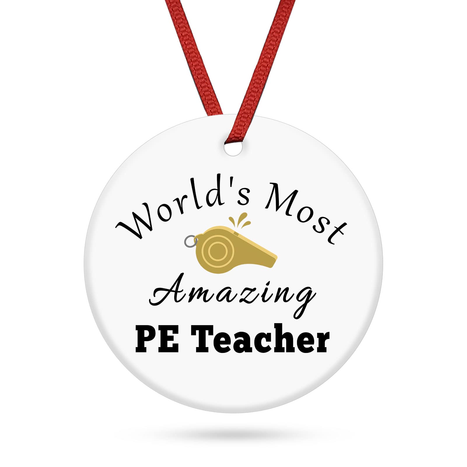 Amazon.com: Physical Education Teacher Gift Ceramic Ornament ...