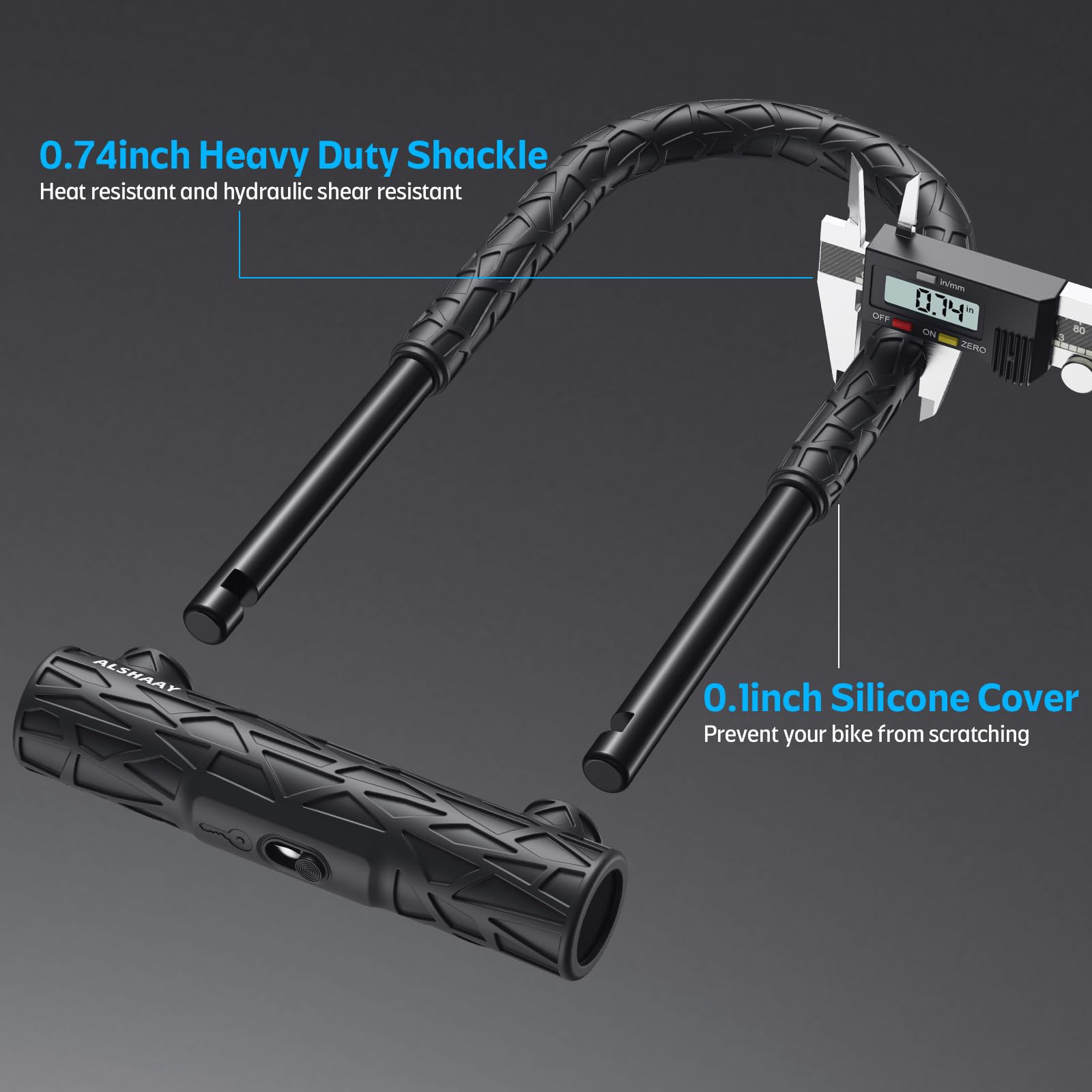 Snapklik.com : Heavy Duty Bike U Lock - Super Strong 12 Ton Shear, 20mm ...