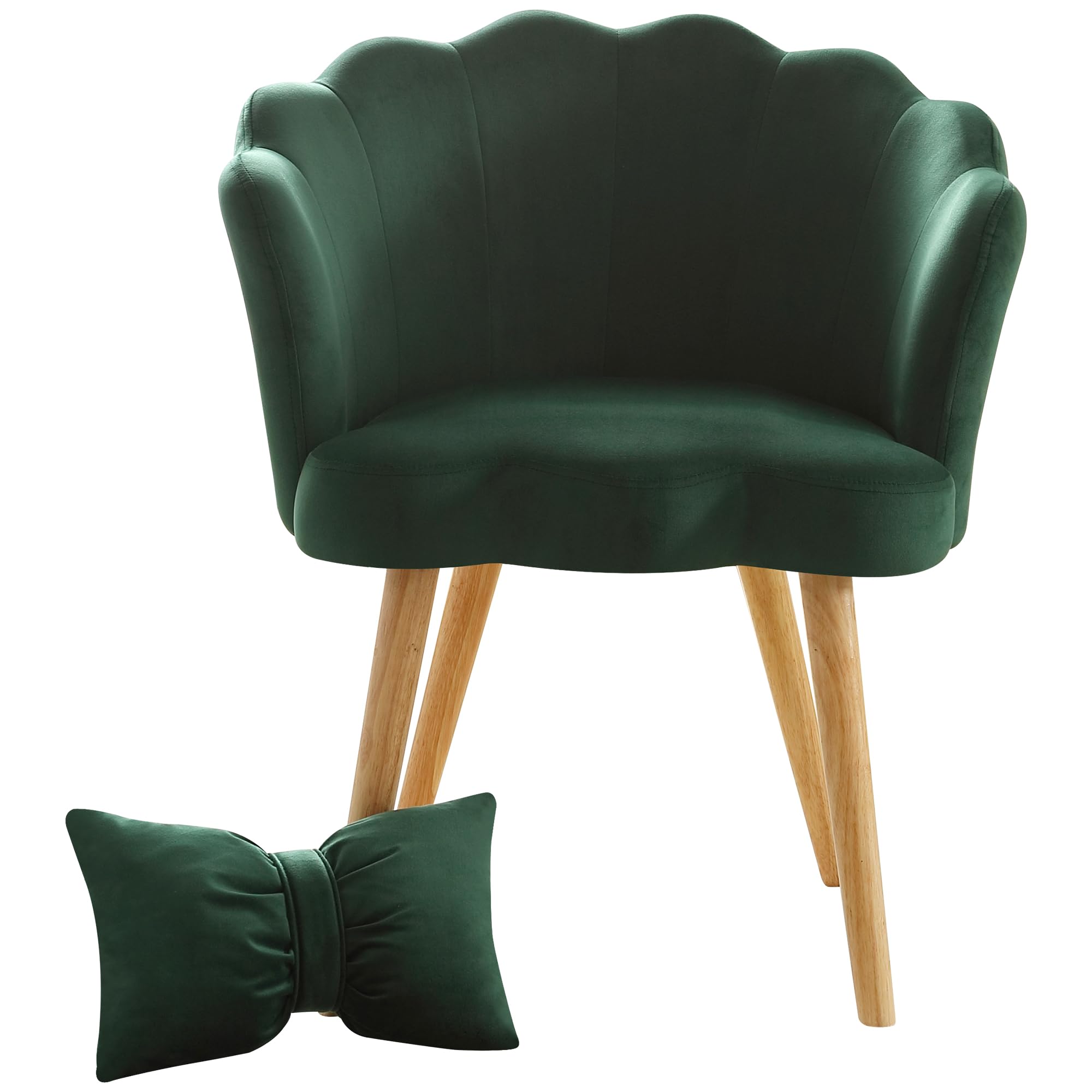 Ariel Scalloped Velvet Armchair Hulala Home, 49% OFF