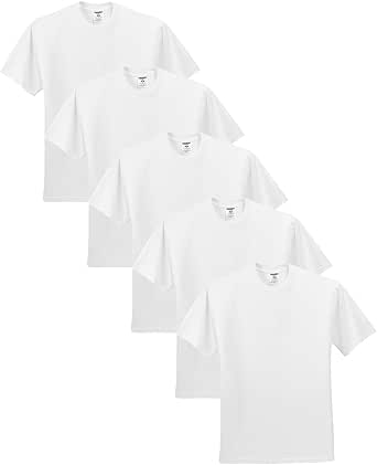 Jerzees Dri-Power Active Adult Tee, 2X, White (Pack of 5) | Amazon.com