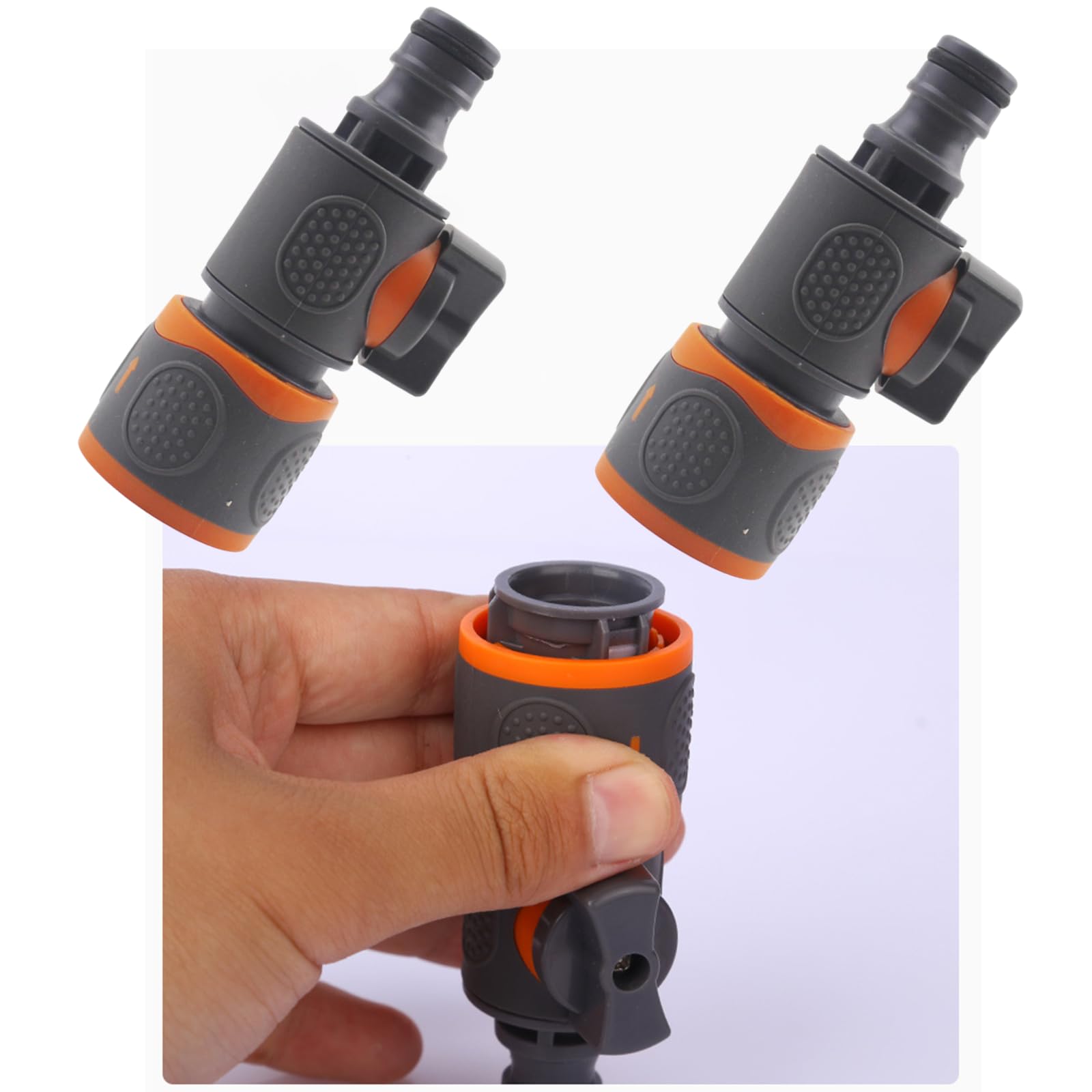 GHYJHS 2 PCS Quick Release in Line Shut Off Valve Professional Hose ...