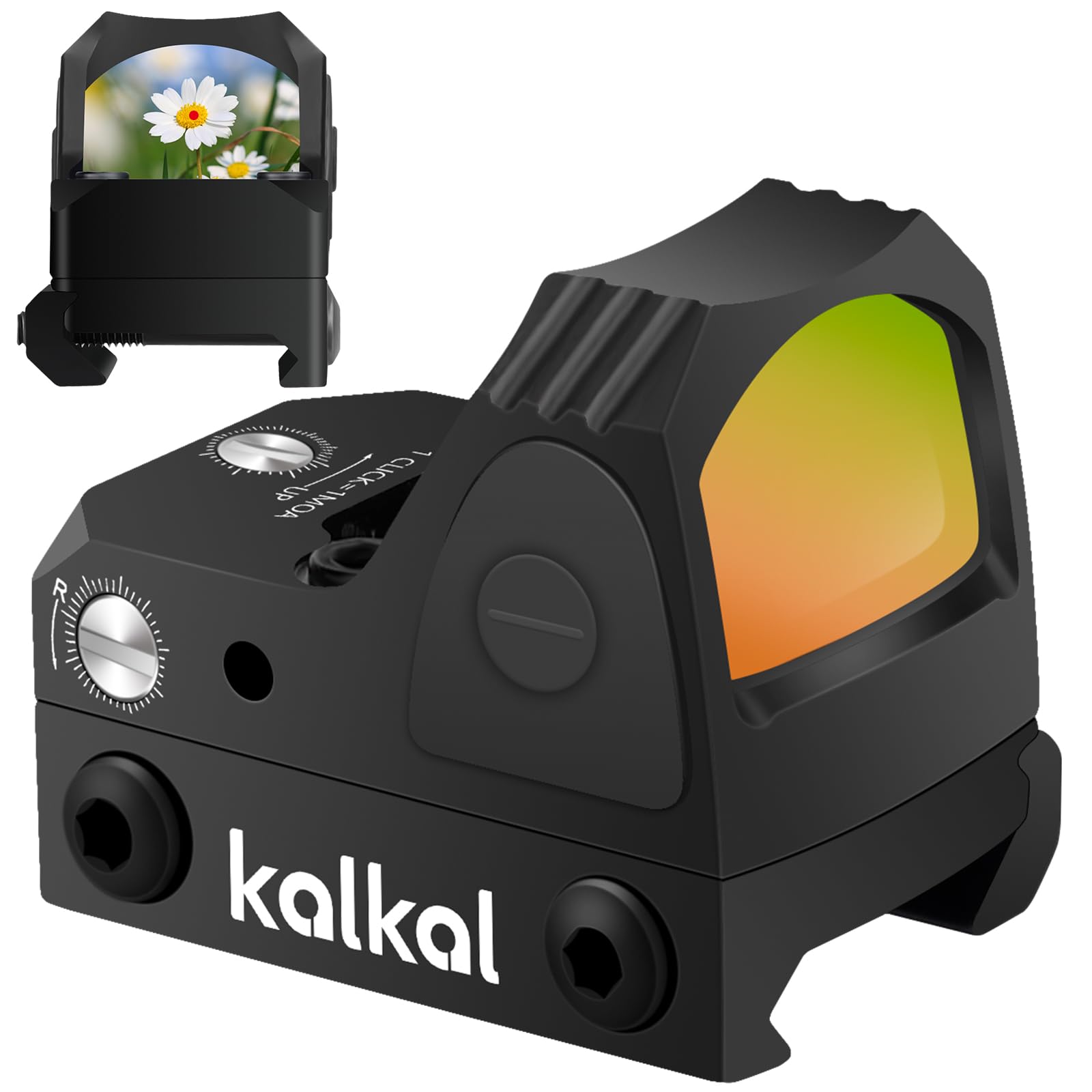 Snapklik.com : Kalkal Red Dot Sight, 3 MOA Reflex Sight Pistol Red Dot ...