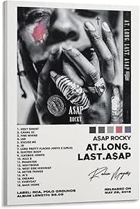Amazon.com: SPPMFPJD ASAP Rocky At. Long. Last. ASAP Album Cover Canvas ...