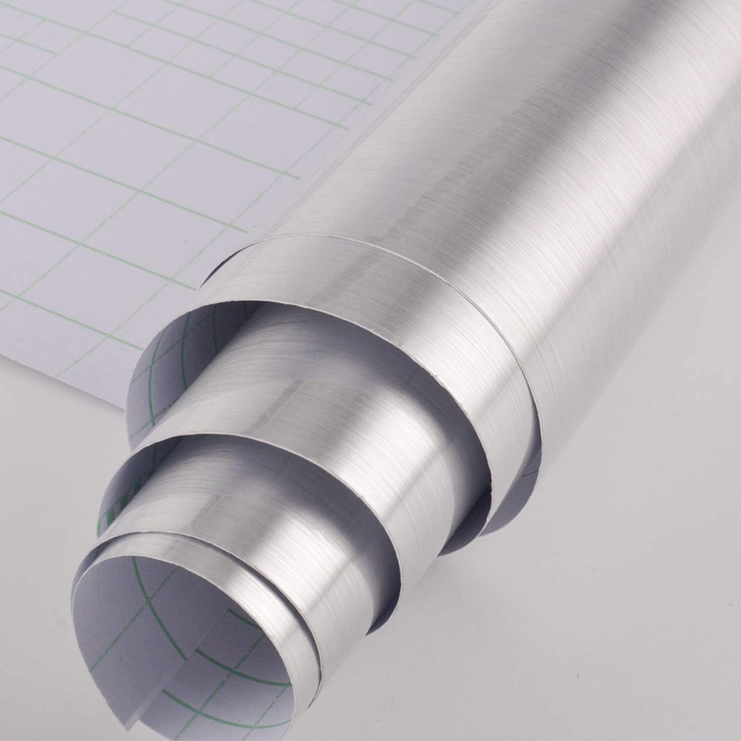 SIA VENDORS 24Inch X 10Ft Metal Wallpaper Sticker, Aluminum, Stainless ...