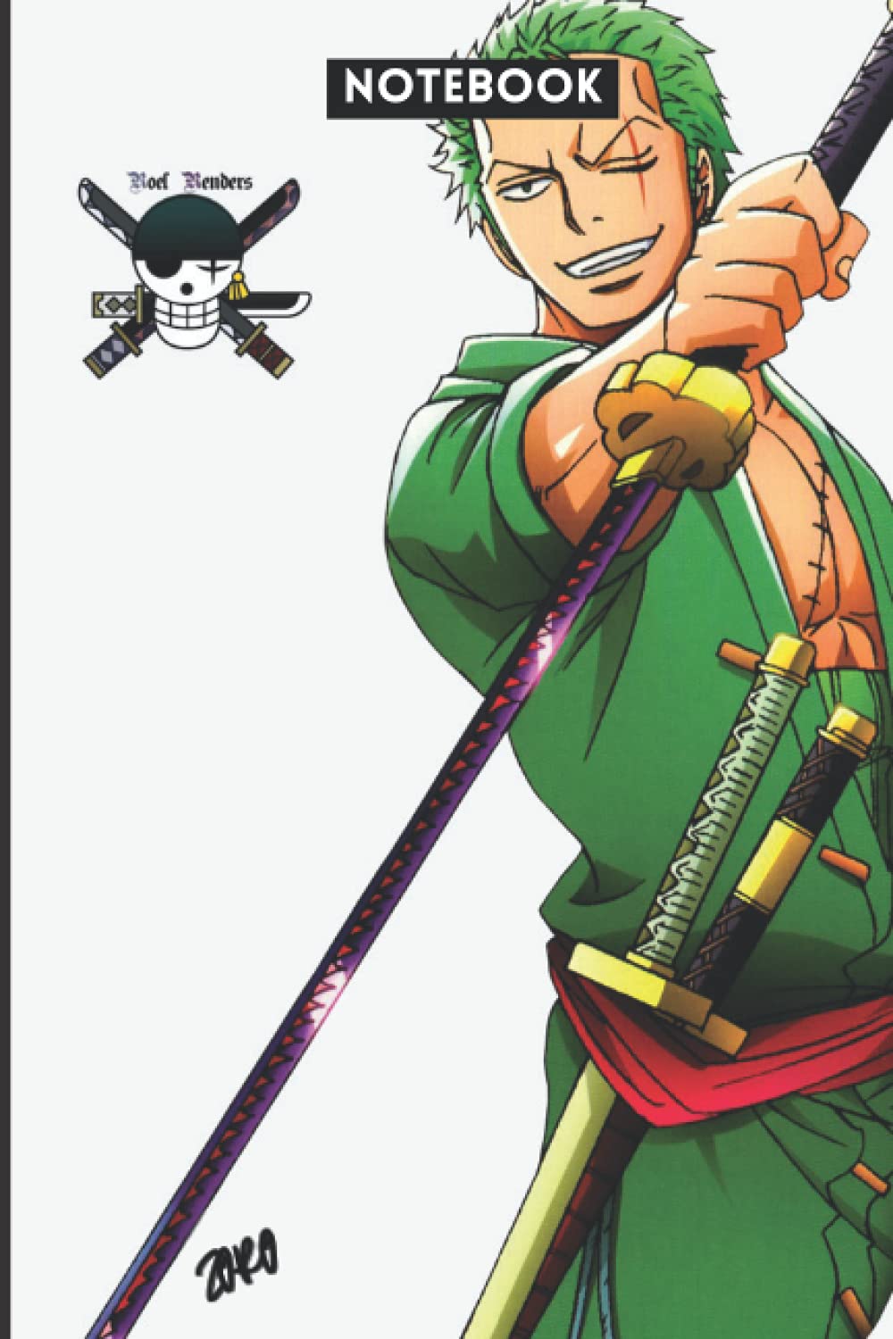 Zoro Boel Benders Notebook One Piece Monkey D Luffy Roronoa ...