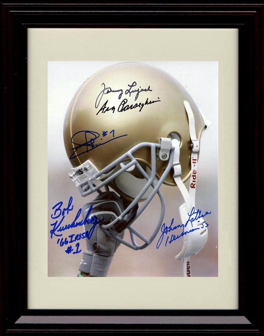 Amazon.com: Notre Dame Football Legends Helmet Autograph Autograph ...