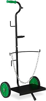 Relaxdays Gas Cylinder Dolly, 5 & 11 kg Propane Tank Hand Cart, Butane ...