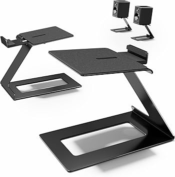 Amazon.com: PUTORSEN Desktop Speaker Stands Pair, Speaker Riser for ...