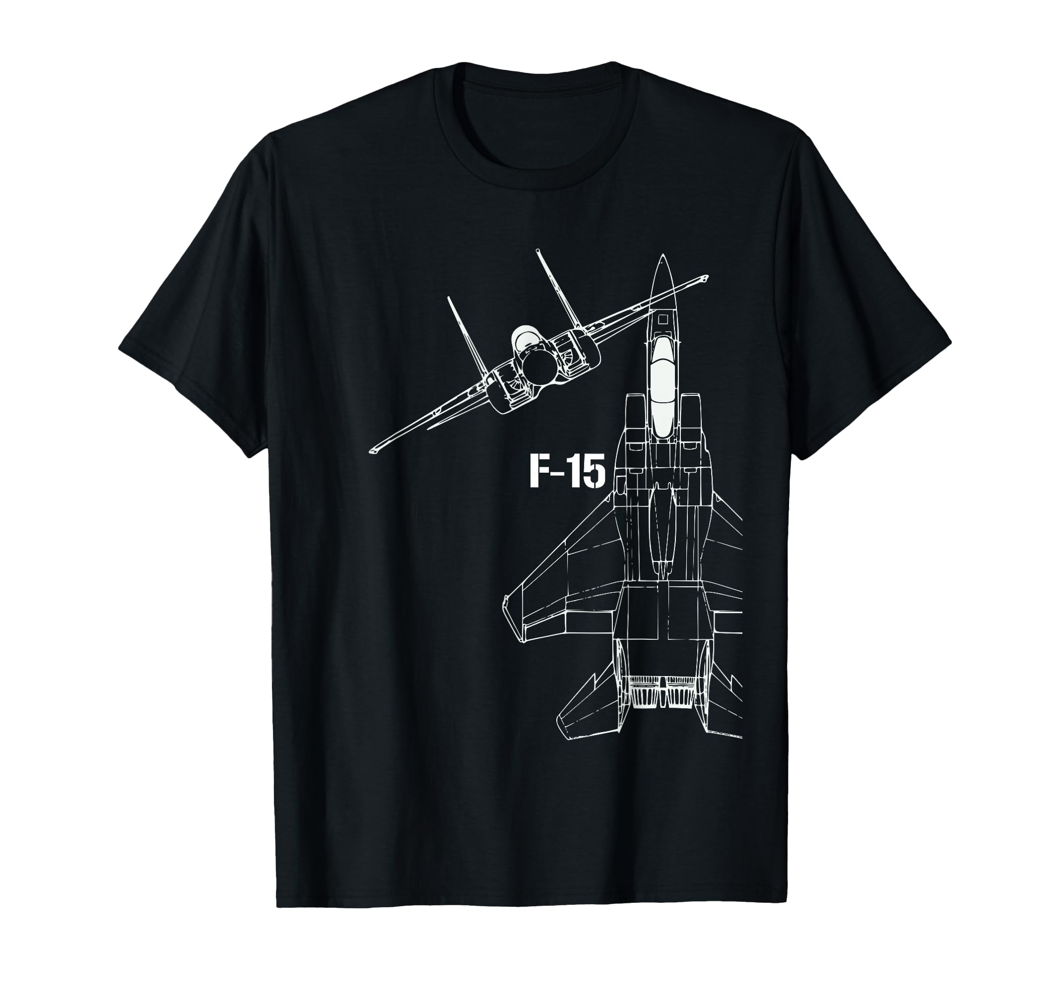 Amazon.com: F-15 Eagle Jet Military Stealth Fighter Jet T-Shirt ...