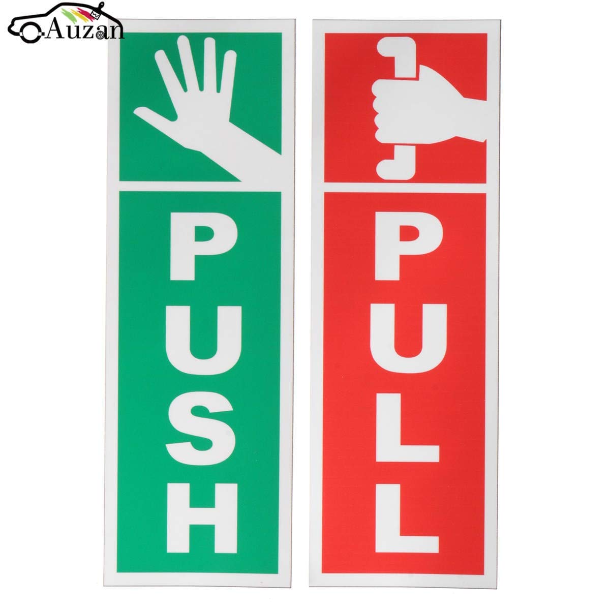 Buy Lindsie-Box - PUSH & PULL Door Window Gloss Laminated Warning Sign ...