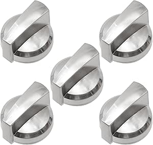 5 Pack of Gas Cooktop Knob, Replacement for GE Range Cooktop Range ...